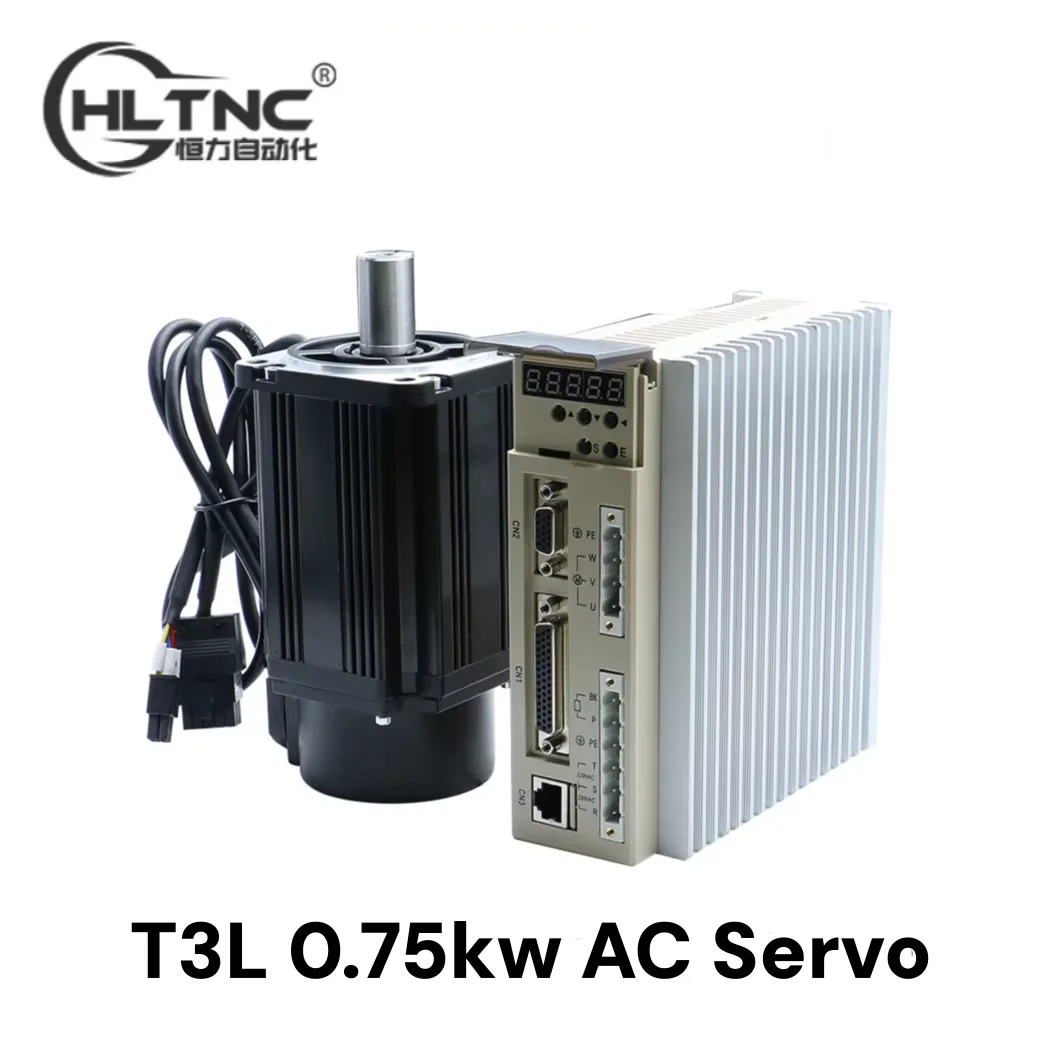 HLTNC 80ST-M02430 AC servo motor 220V 750W 2.39nm 3000RPM 3A+ driver ...