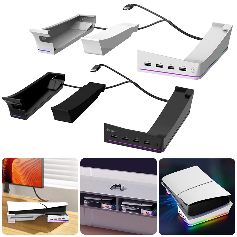Horizontal-Base-Stand-Holder-with-4-USB-2-0-Port-Game-Console-Base ...