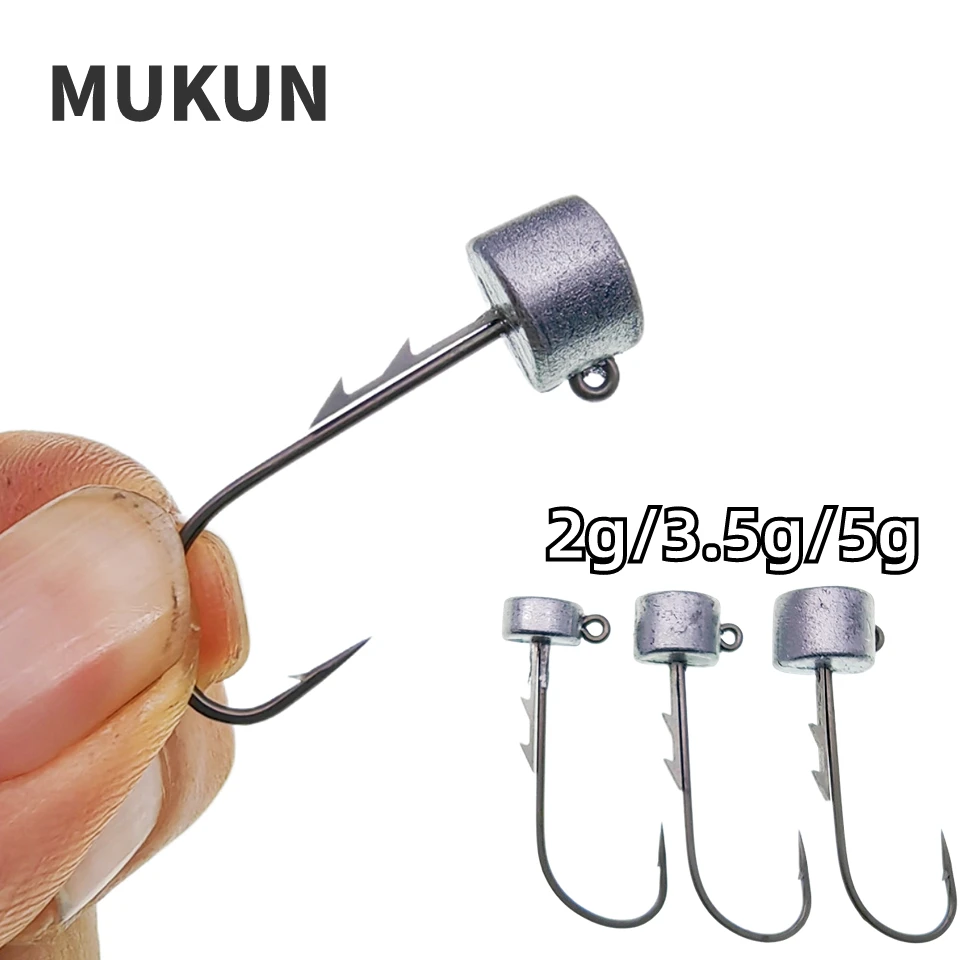 Ned-Rig-Jig-heads-Fishing-Hooks-2g-3-5g-5g-Tumbler-Ajing-For-Soft-Worm ...