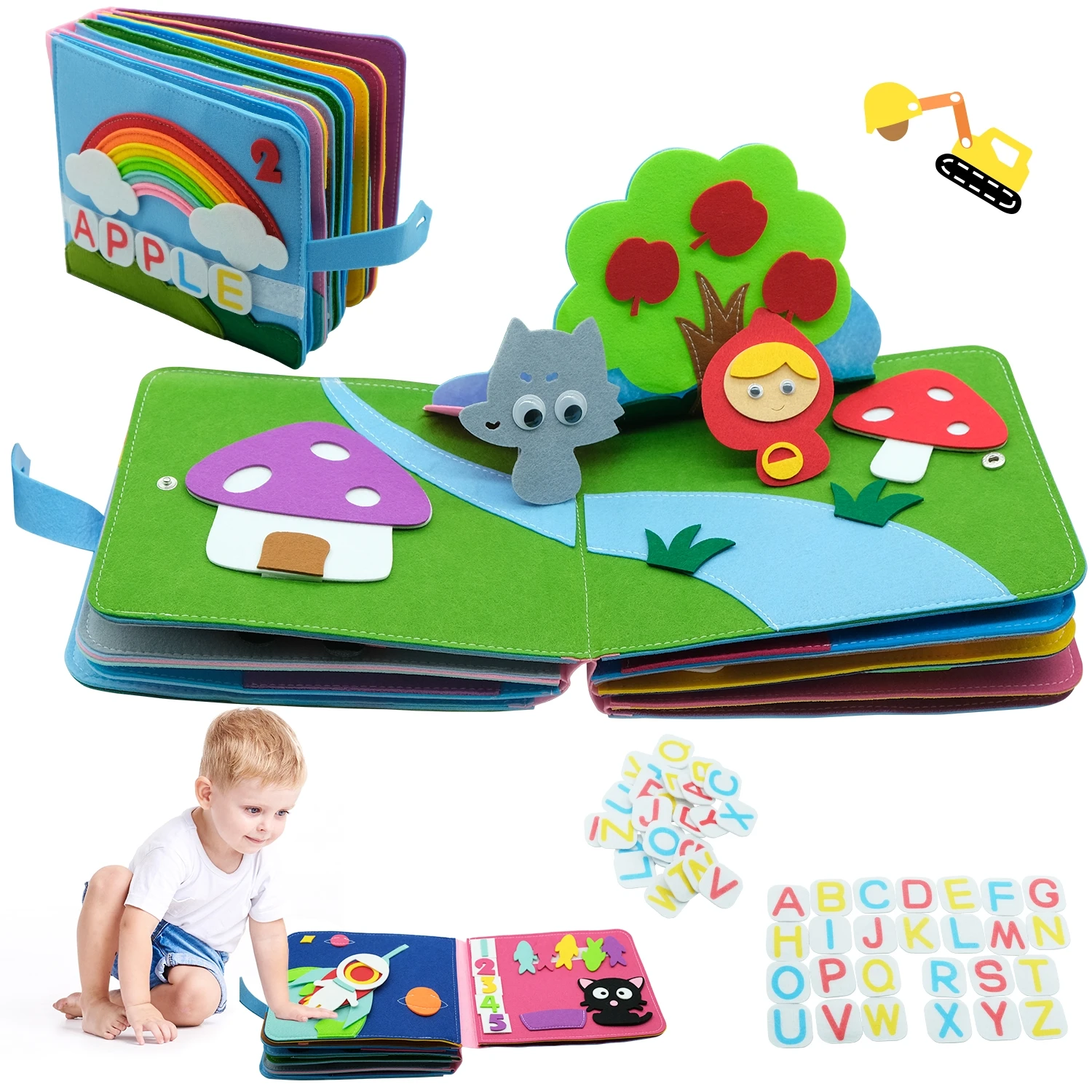 Baby Cloth Books Toddler Basic Life Skill Early Learning Education ...