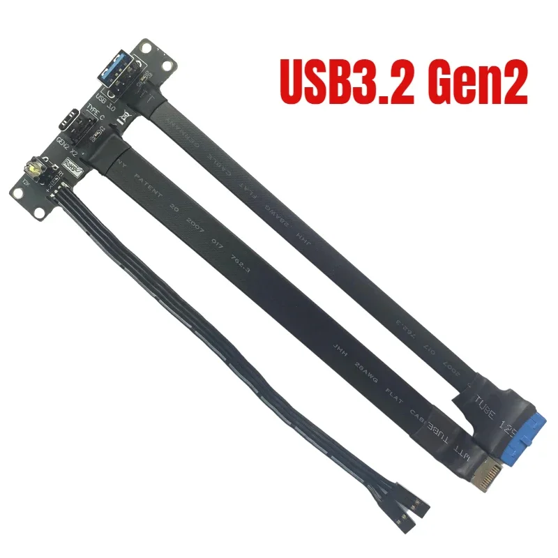 USB 3.2 Gen2 Front Panel Header 10G High-Speed Type E Male to Type C ...