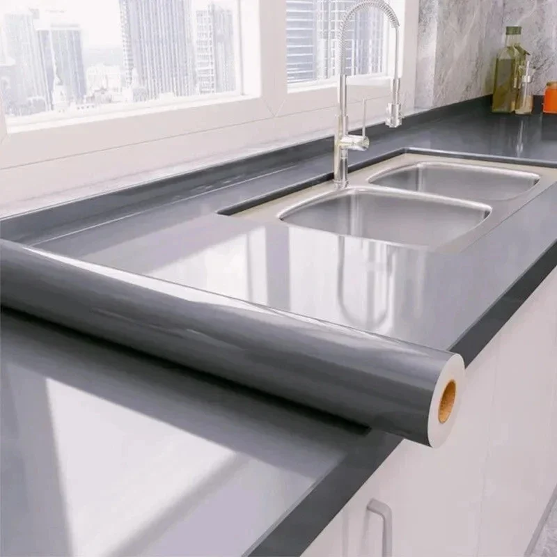 PVC-Kitchen-Countertop-Transparent-Film-Self-Adhesive-Oil-proof-Thicken ...