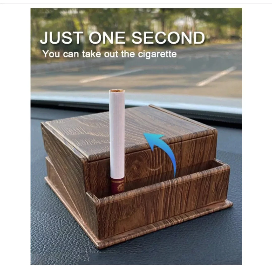 Slim Cigarette Box Automatic Bouncing Cigarette Box Lighter Can of 20 ...