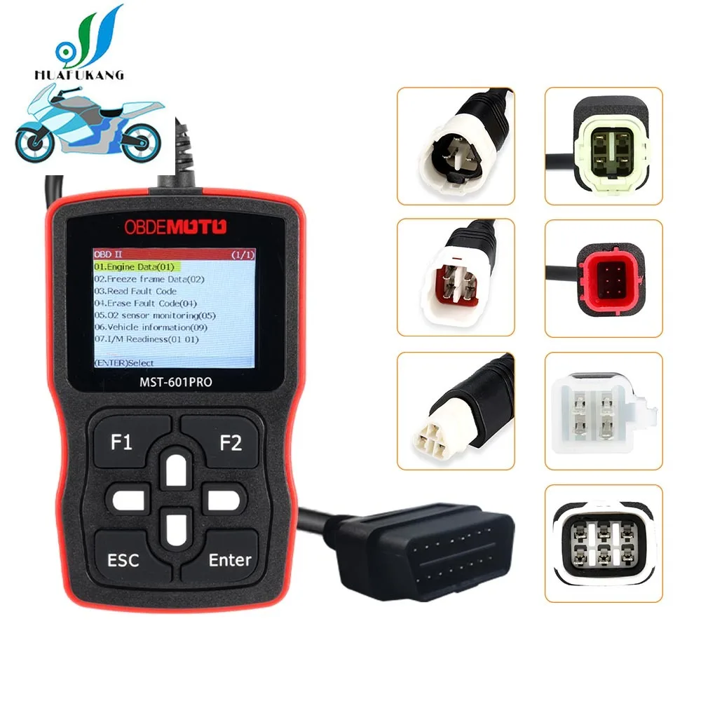 MST 601 Pro Motorcycle Diagnostic tool Motorbike Scanner For Yamaha For ...