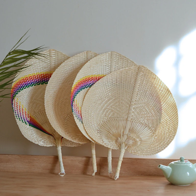 Éventails En Bambou Tissés À La Main, 5/10/20 Pièces, En Forme De Pêche ...