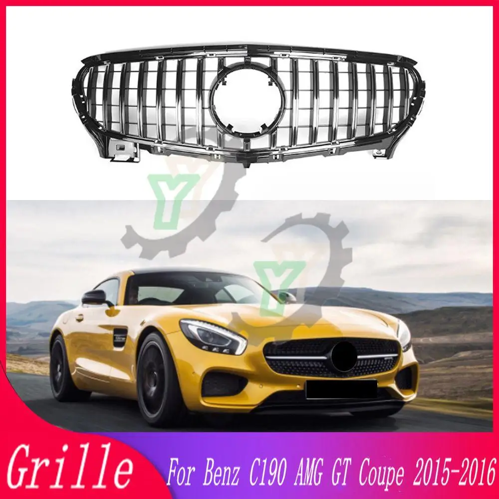 Front-Grille-Facelift-Bumper-Racing-Grill-For-Mercedes-Benz-W190-C190 ...