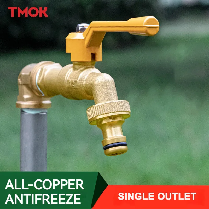TMOK-Outdoor-Garden-Faucet-Anti-freeze-Brass-Bibcock-for-Garden-and ...
