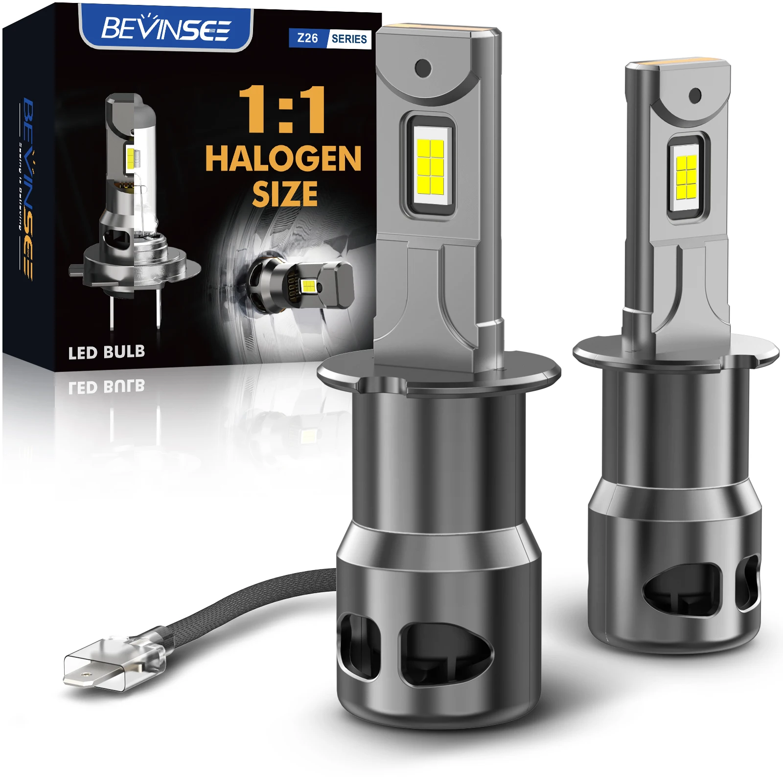 BEVINSEE-H3-Lampe-LED-CANBUS-Anti-flicker-H7-H11-H8-H9-H1-Wireless ...