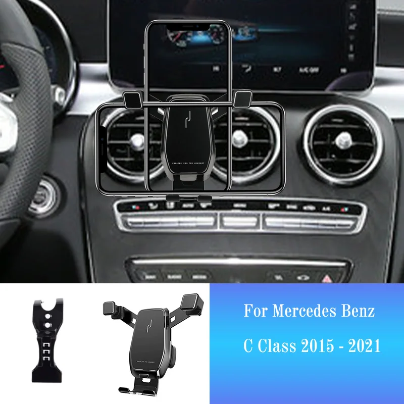 Car Mobile Phone Holder For Mercedes Benz C Class Glc W205 X253 ...