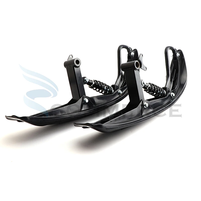 Snowmobile-Black-Plastic-Skis-For-50cc-250cc-ATV-Kids-Go-kart-Buggy ...