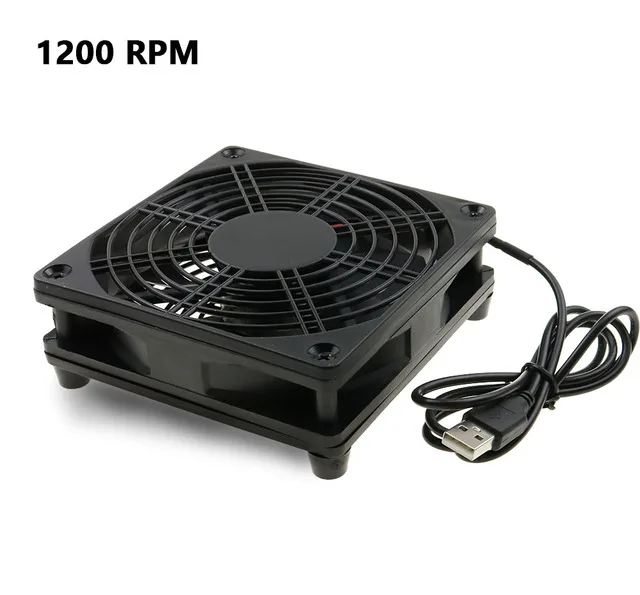 Router Cooling Fan DIY PC Cooler TV Box Wireless Silent Quiet DC 5V USB ...