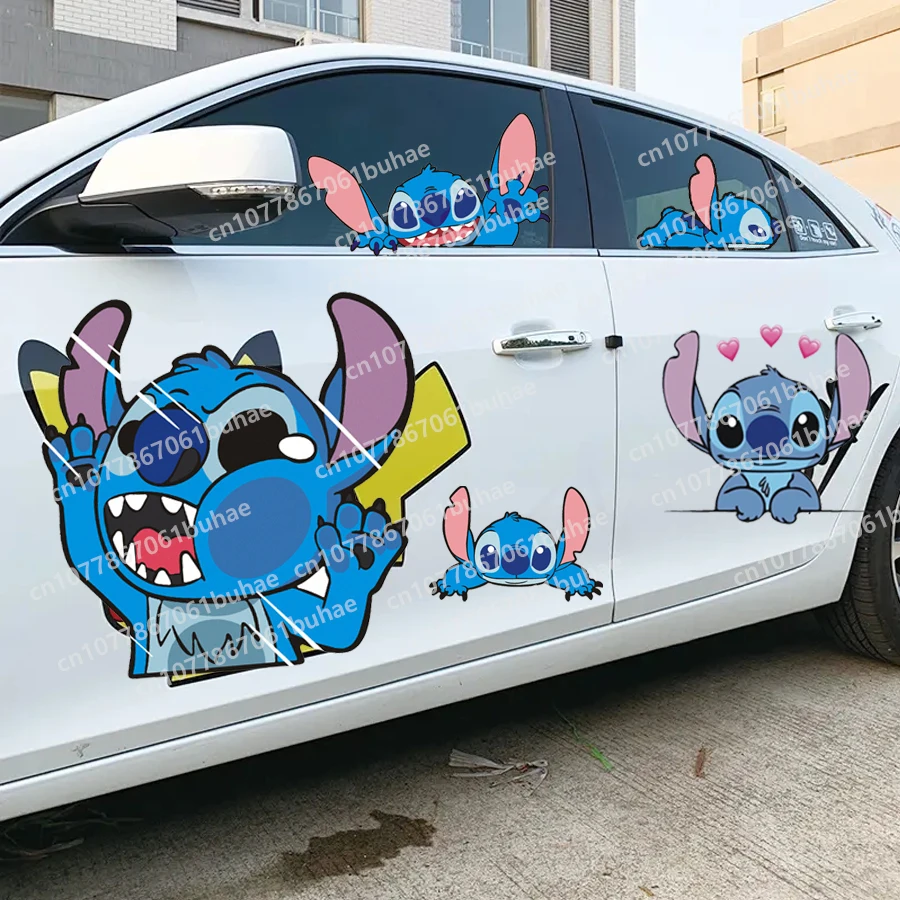 Disney-Stitch-Car-Sticker-Cute-Cartoon-Anime-Figure-Stich-Auto-Window ...