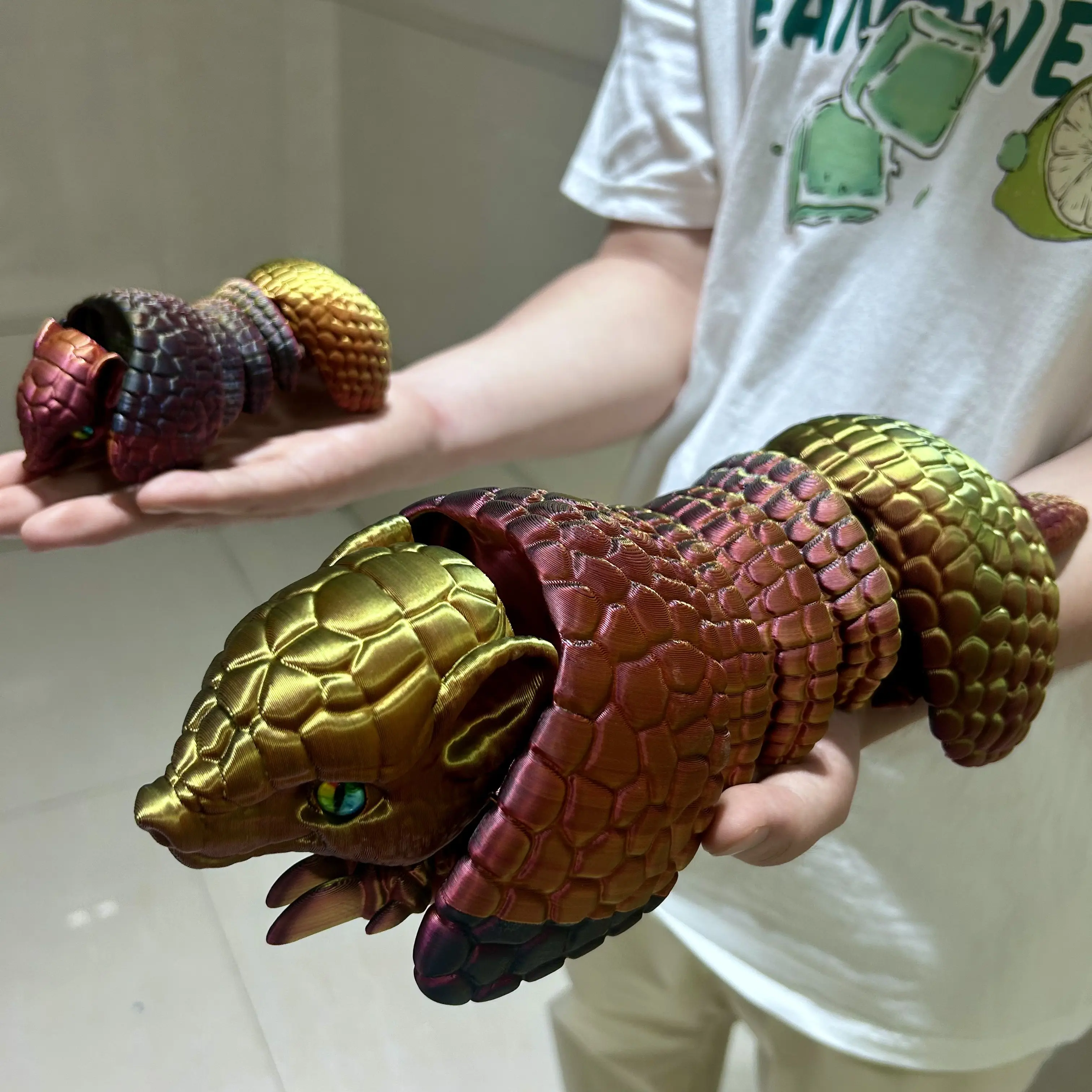 3D Printed Pangolin Statue, Fidget Action Figures for Home Office Desk ...