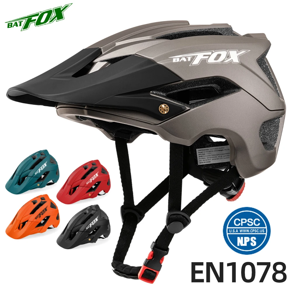 Bat-fox-MTB-DH-Cycling-Helmet-Ultralight-Road-Mountain-Bike-Bicycle ...