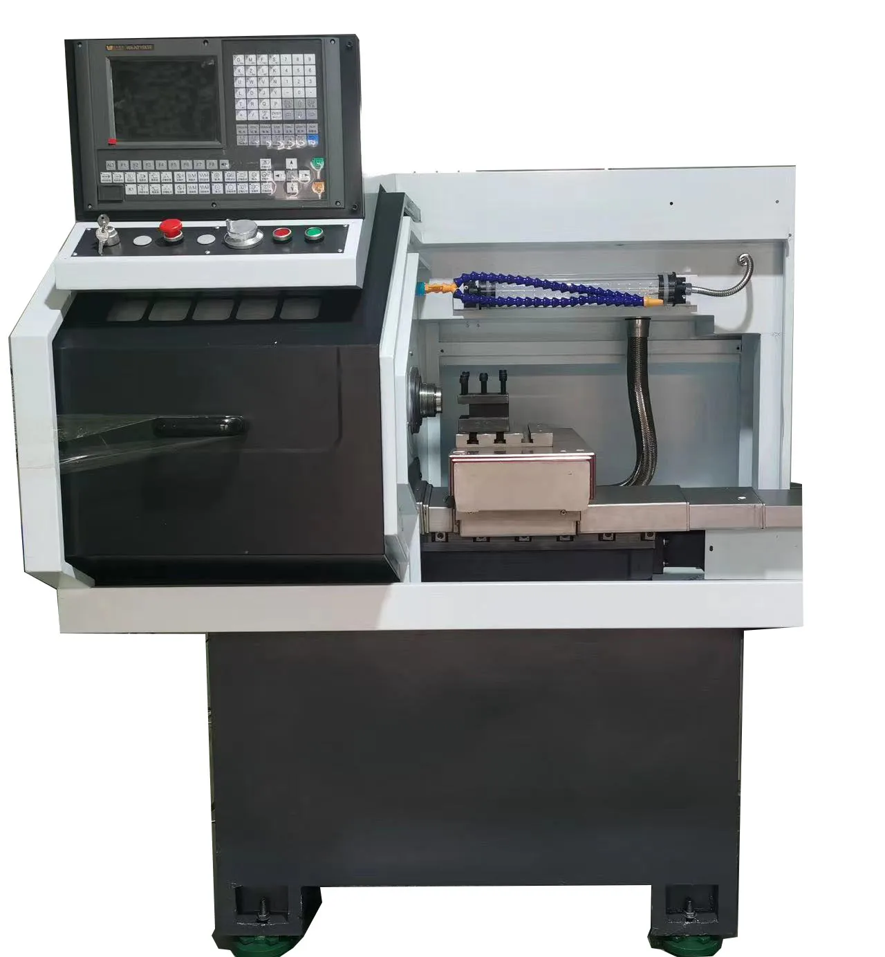 Cnc-Flat-Bed-Turing-Center-Lathe-Machine-Cjk0630-Row-Tools-Station ...