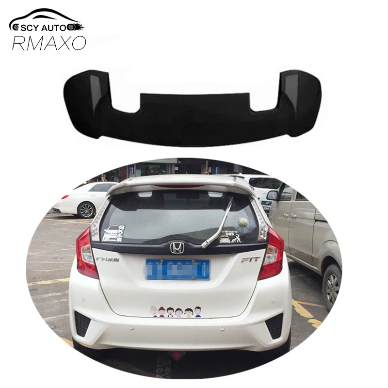 For-HONDA-FIT-Spoiler-2014-2016-jazz-spoiler-High-Quality-ABS-Material ...