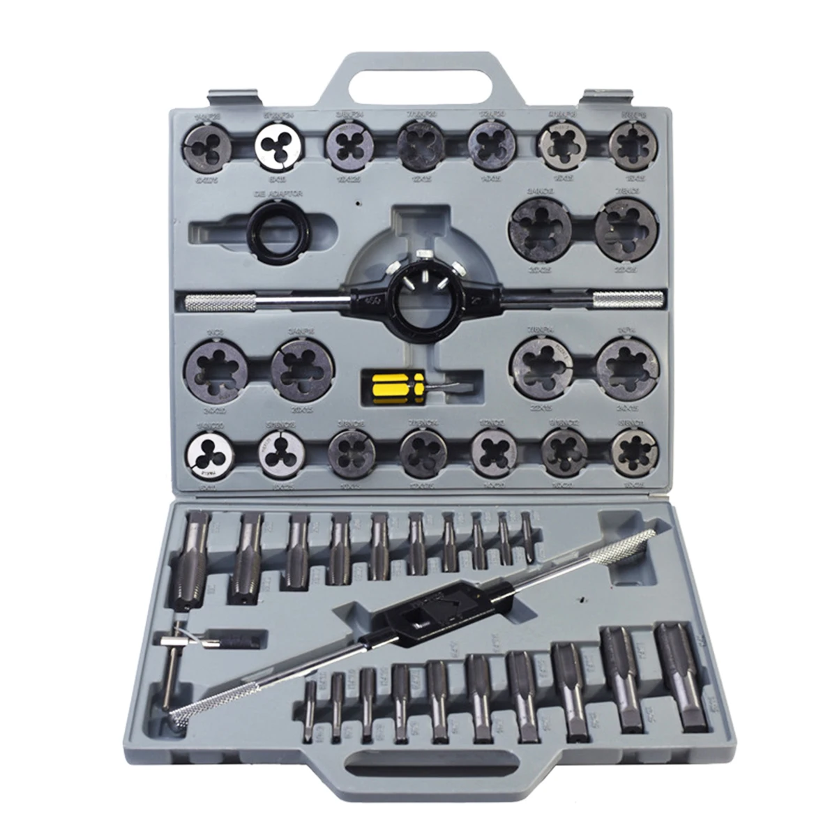 Wholesale Tap and Die Set 45pcs/set 1/4"-1" Inch Hand Screw Taps Alloy ...