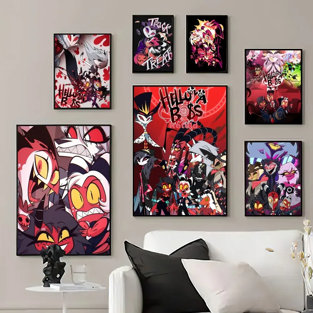 Cartoon-H-Helluva-Boss-Poster-Prints-Wall-Pictures-Living-Room-Home ...