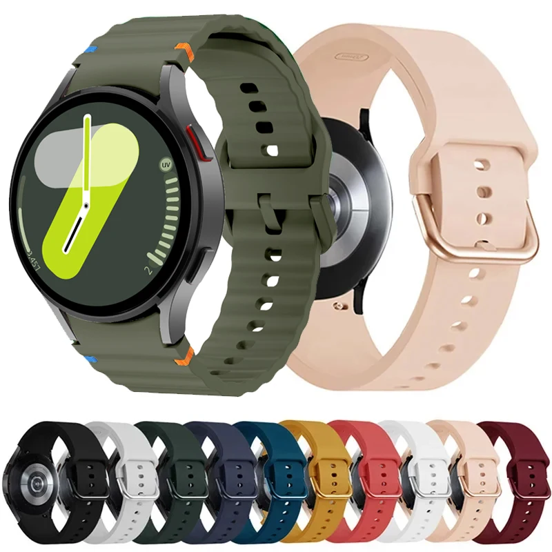 20mm-watch-Strap-For-Samsung-Galaxy-Watch-7-5-6-44mm-40mm-Silicone ...