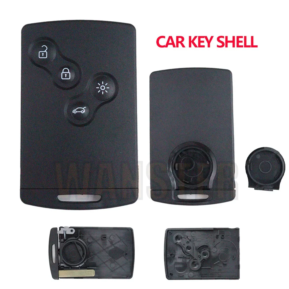 4 Buttons Car Key Fob Case Shell Housing for Renault Clio Laguna Koleos ...