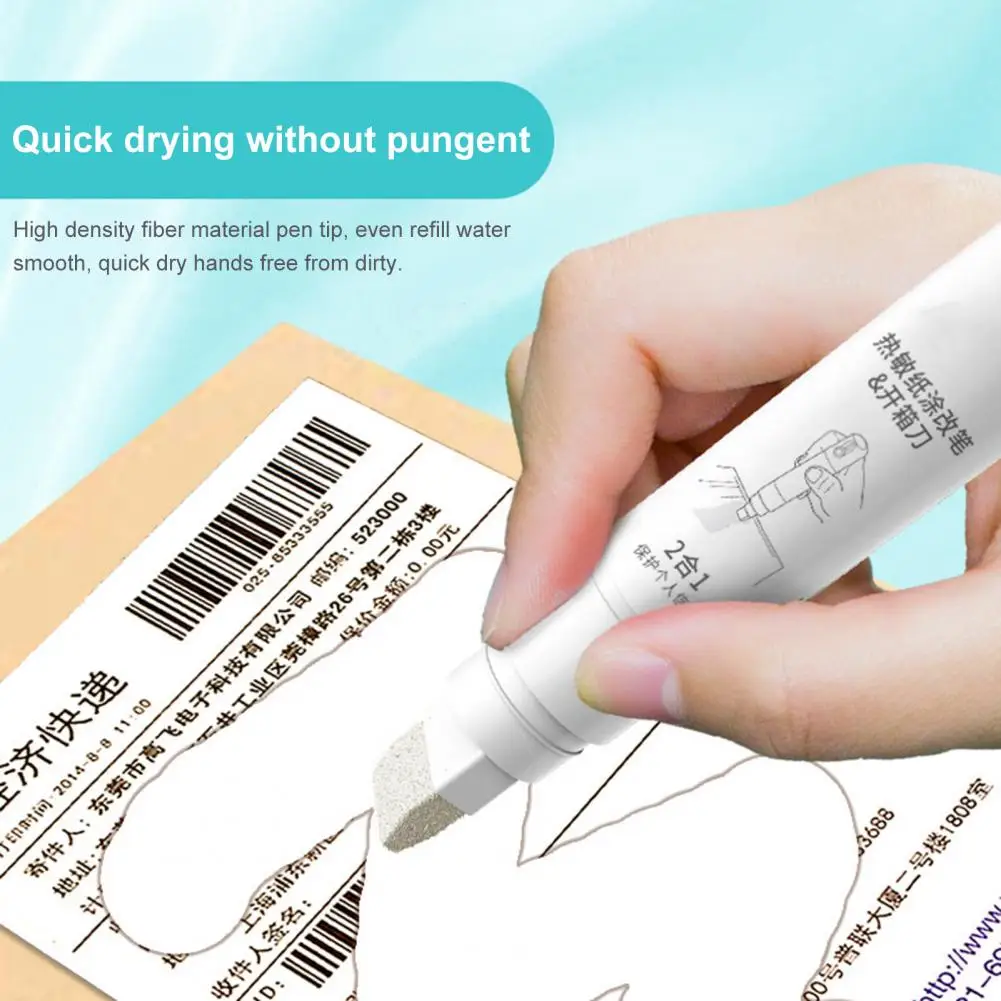 Correction-Pen-3-Seconds-To-Erase-Box-Cutter-Function-Thermal-Paper ...