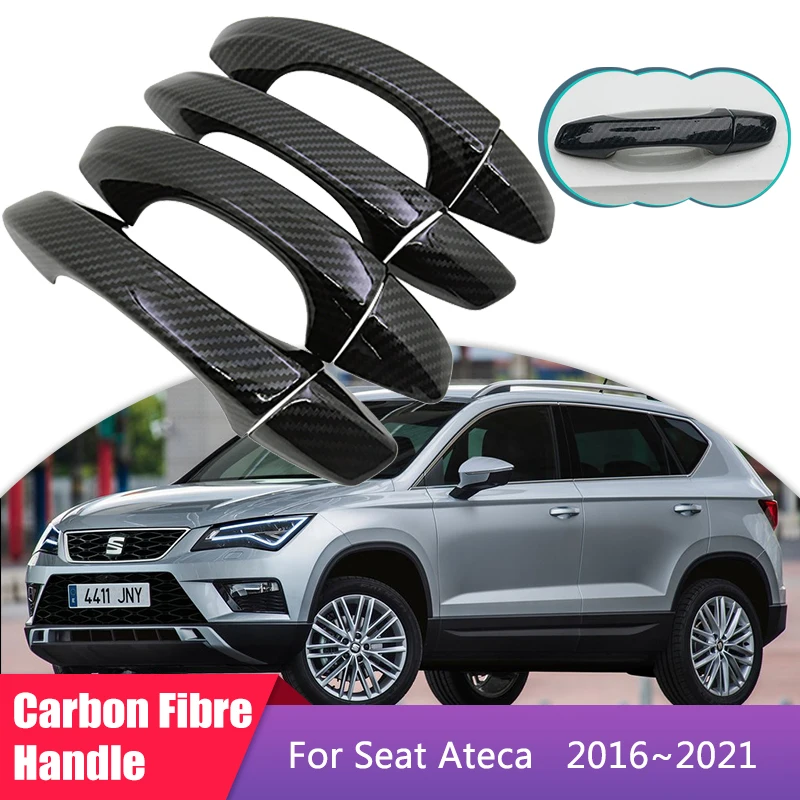 Car-for-Seat-Ateca-KH7-2016-2021-Accessories-Carbon-Fiber-Outer-Door ...
