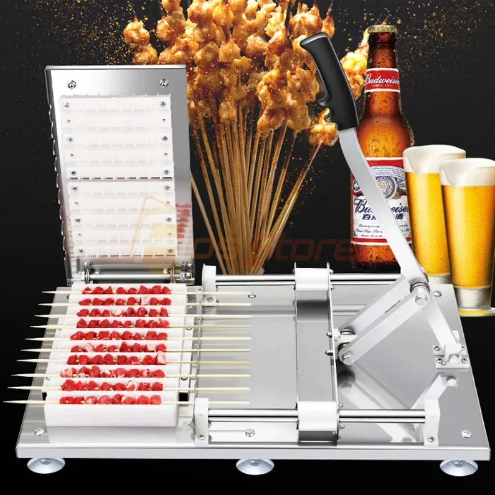 Manual-Satay-Skewer-Machine-BBQ-Stainless-Steel-Satay-Skewer-Doner ...