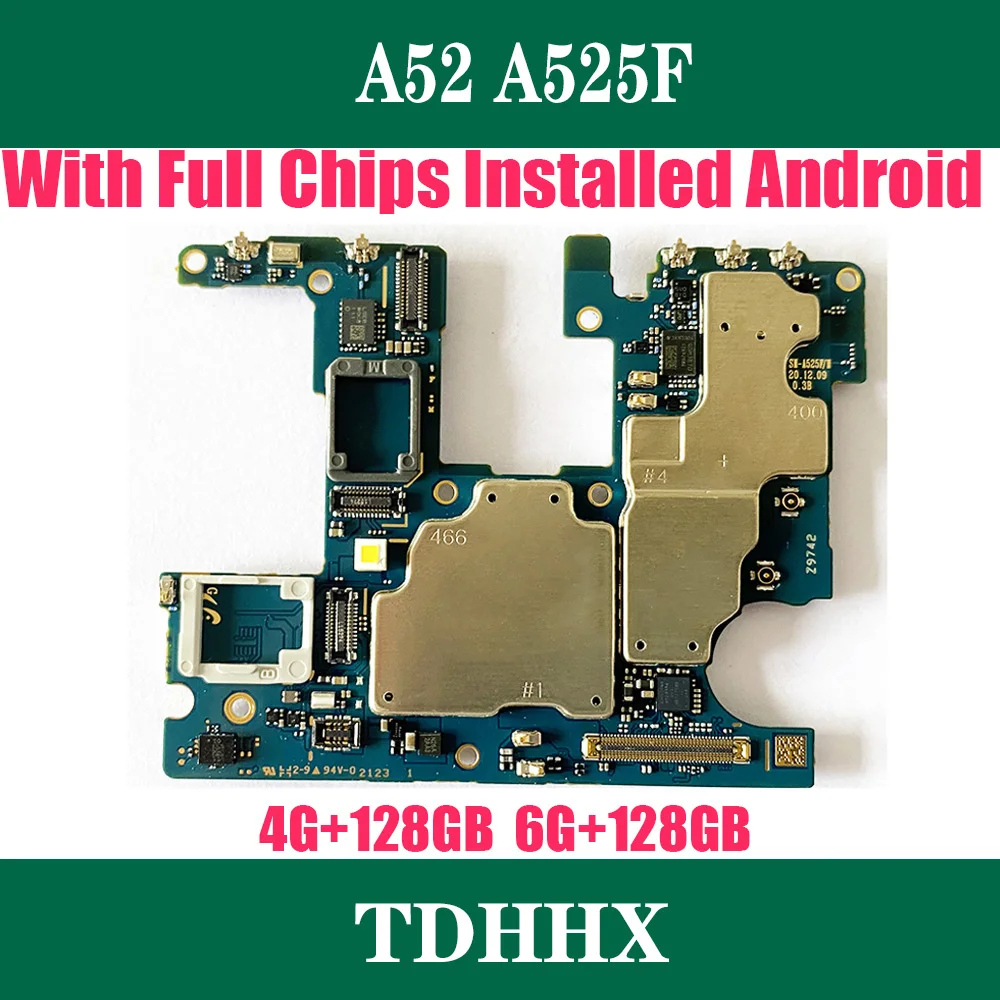 Unlocked-Motherboard-for-Samsung-Galaxy-A52-A525F-4-128G-6-128G-Main ...