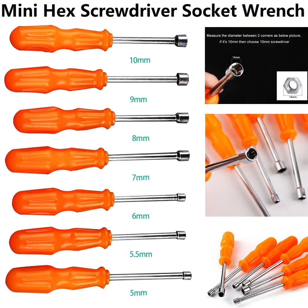 1Pc Mini Hex Bit Screwdriver Socket Wrench Nut Shank Drill Adapter ...