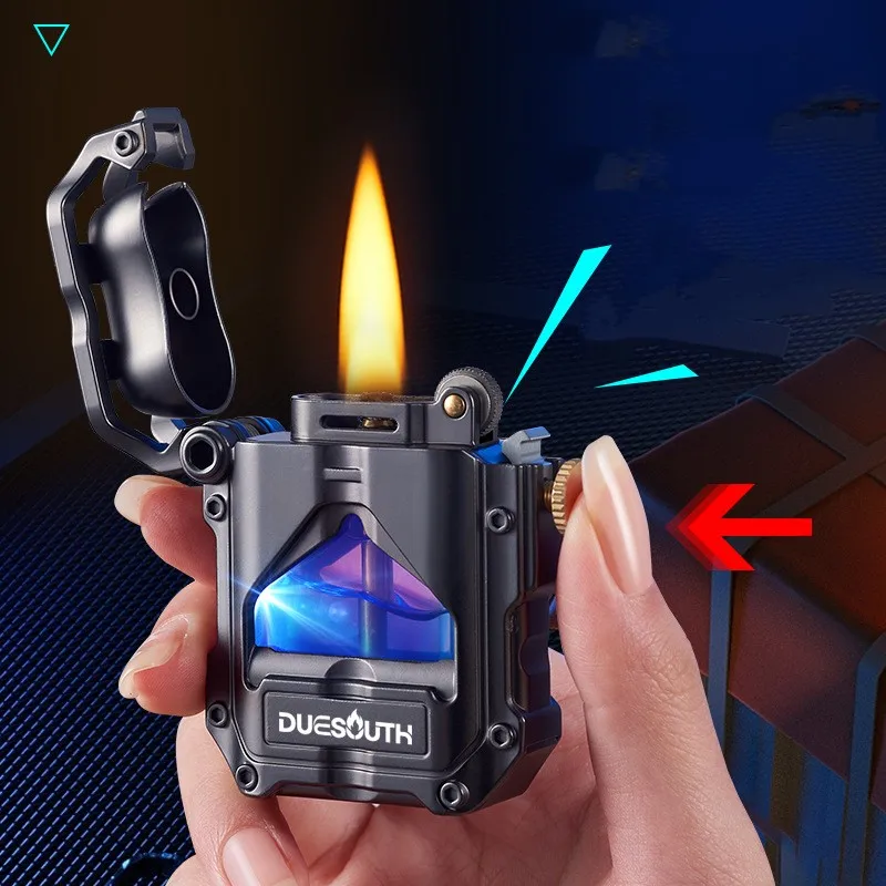 New-Cool-Mech-Grinding-Wheel-Kerosene-Lighter-Personality-Creative ...