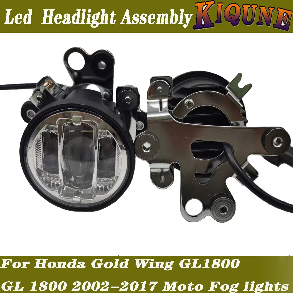 DOT-E9-Moto-LED-Headlights-for-Honda-Goldwing-1800-GL1800-2006-2010 ...