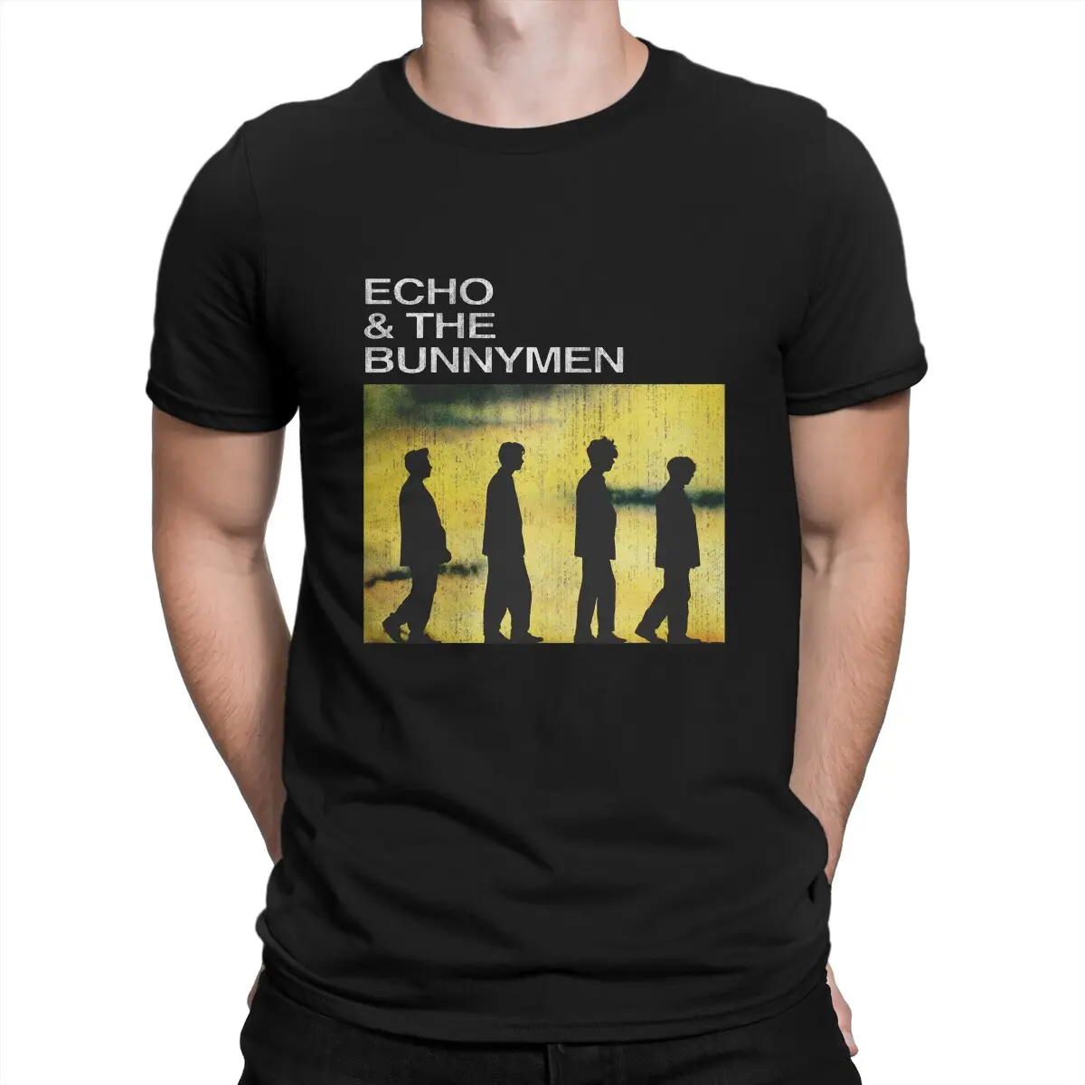 Echo Men's T Shirts Echo & The Bunnymen Casual Tee Shirt Short Sleeve ...