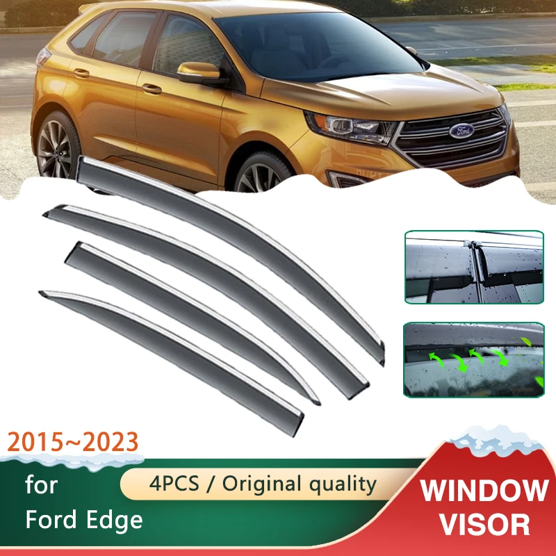 4x-Car-Windows-Visors-for-Ford-Edge-L-MK2-Endura-2015-2023-Accessories ...