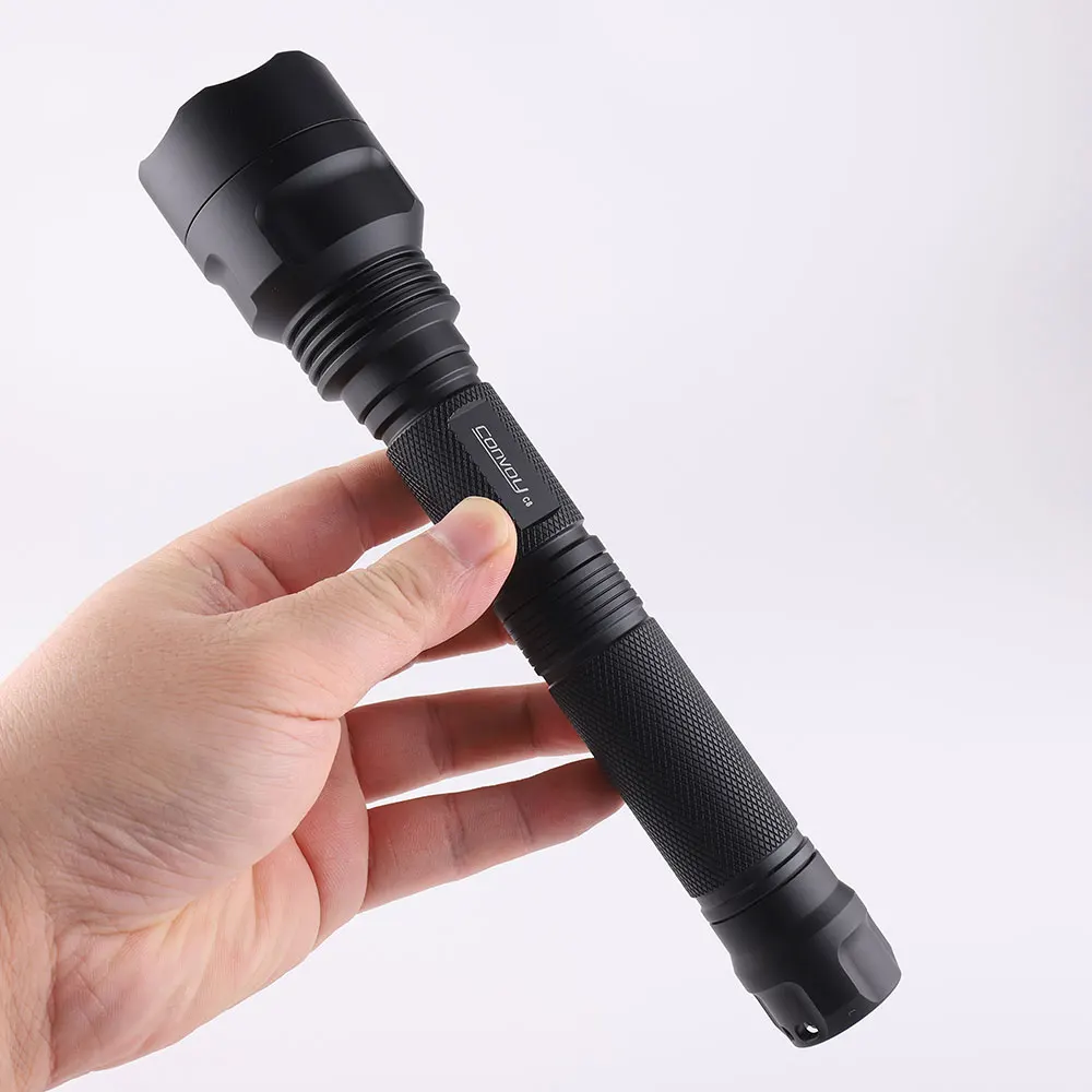 Convoy C8 with UV365nm LED ,includes extension tube,UVA 18650 ...