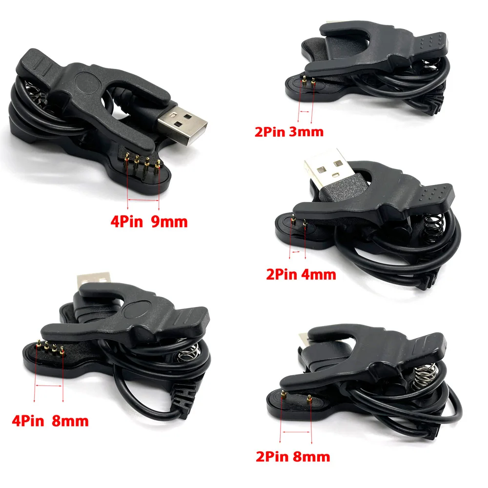 1PCS Smart USB watch charger for power charging cable 2Pin 4Pin 3mm 4mm ...