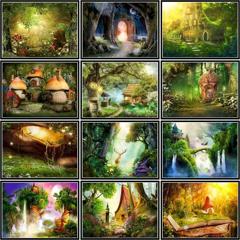 Painting Paints Numbers Forest Painting Numbers Diy Canvas Painting painting-paints-numbers-forest-painting-numbers-diy-canvas-painting