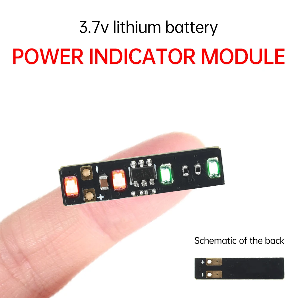 5PCS DC 3.7-4.2V Power Display Module 1S Ternary Li-ion Battery Power ...