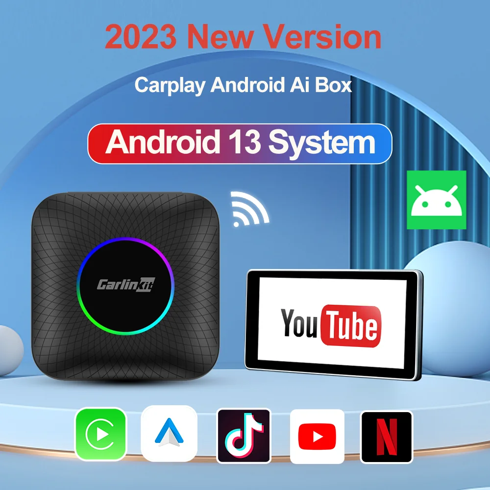 Carlinkit Android 13 Carplay Ai Box Qualcomn 6125 Qcm6125 Android Box V4 Tbox Plus