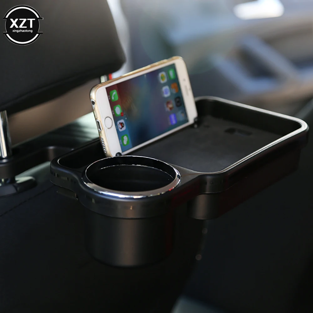 Car-Folding-Table-Drink-Food-Bottle-Cup-Holder-Headrest-Organizers ...