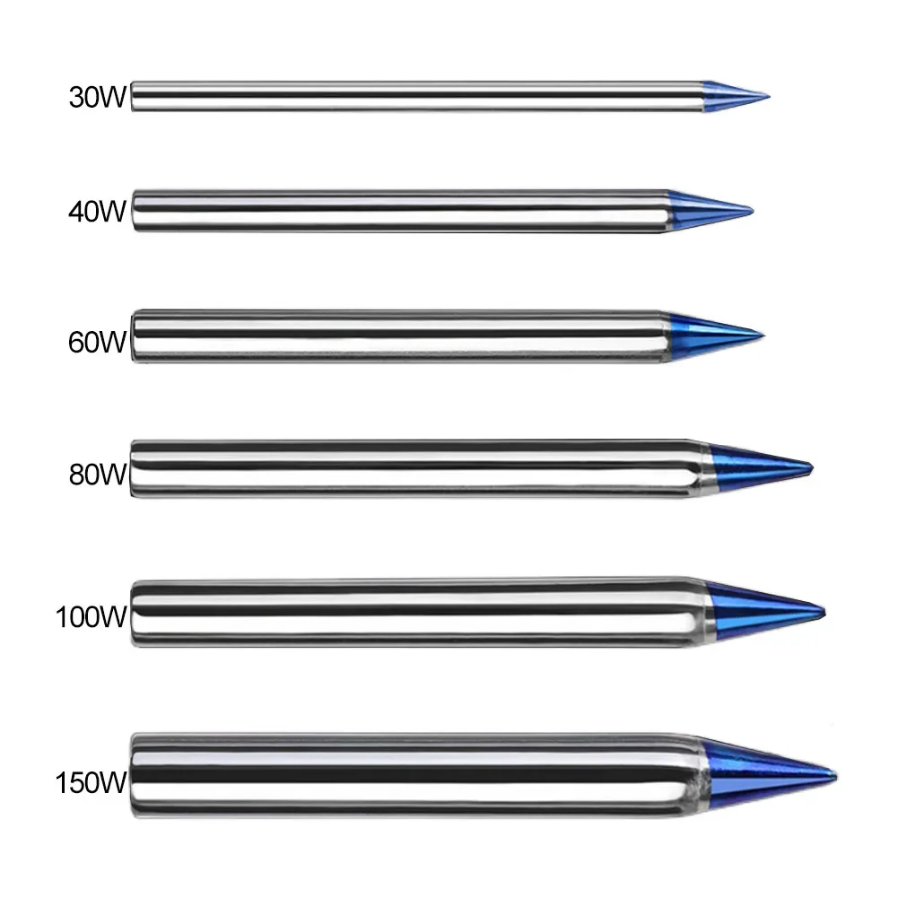 1pc-Soldering-Iron-Tips-Blue-Pointed-Welding-Tips-30-40-60-80-100-150W ...