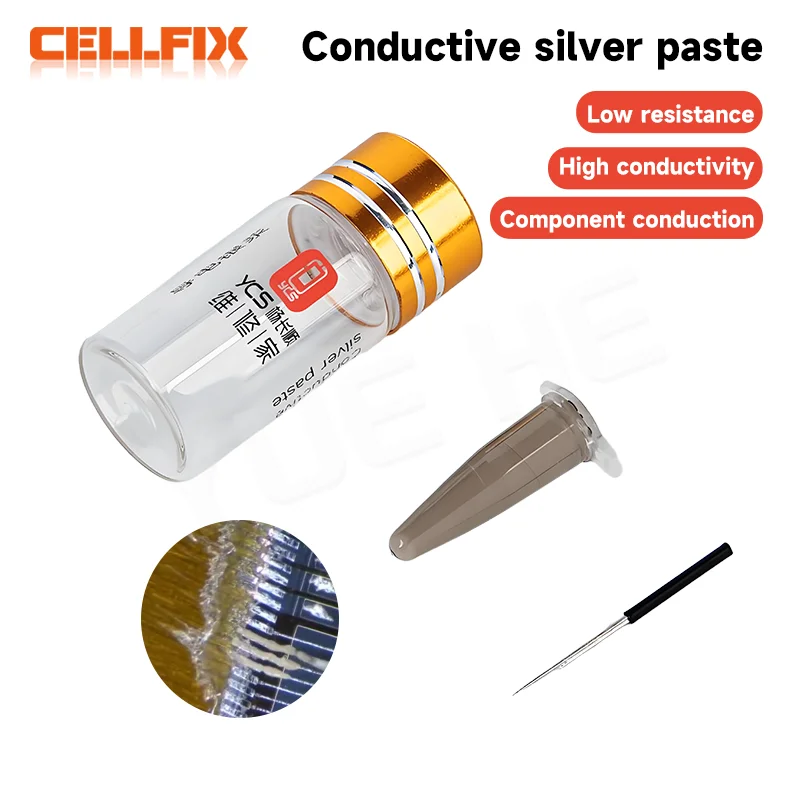 YCS D11 Nano Conductive Silver Paste Low Resistance Screen Line Repair ...