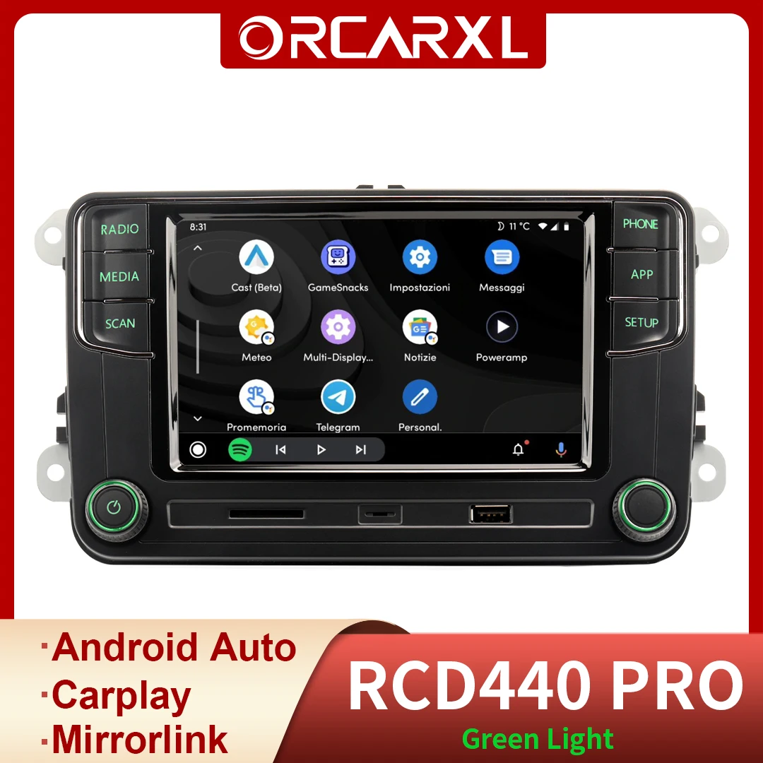 Noname-RCD440-Pro-Green-Light-MIB-Carplay-Car-Radio-6-5inch-Android ...