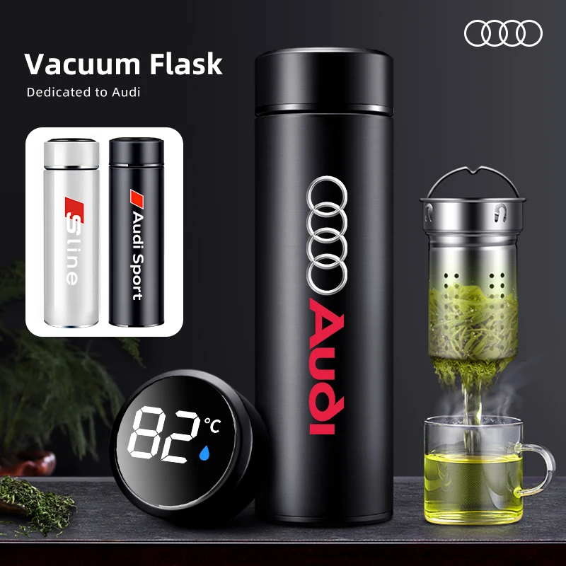 Car-Stainless-Steel-Intelligent-Temperature-Insulation-Cup-Audi-A6-Q3 ...