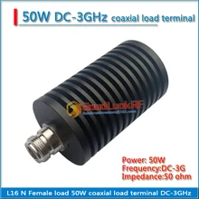 RF 동축 공동 부하 종단 더미 부하, L16 N 수 50W 100W 200W, 800-3000Mhz DC-3GHz 50 ohm