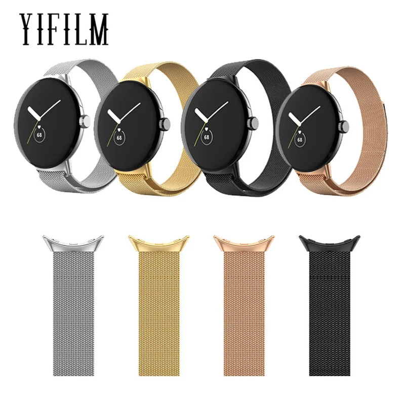 For-Google-Pixel-Watch-WatchBand-Milanese-Metal-Strap-For-Google-Pixel ...