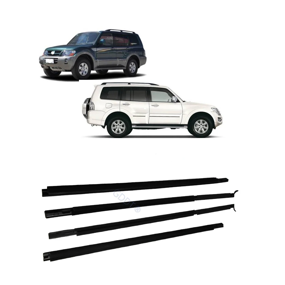 2001 2019 창 유리 고무 Pajero 씰링 페달 Montero 날씨 스트립 내부 Shogun V73 V75 V77 V93 ...