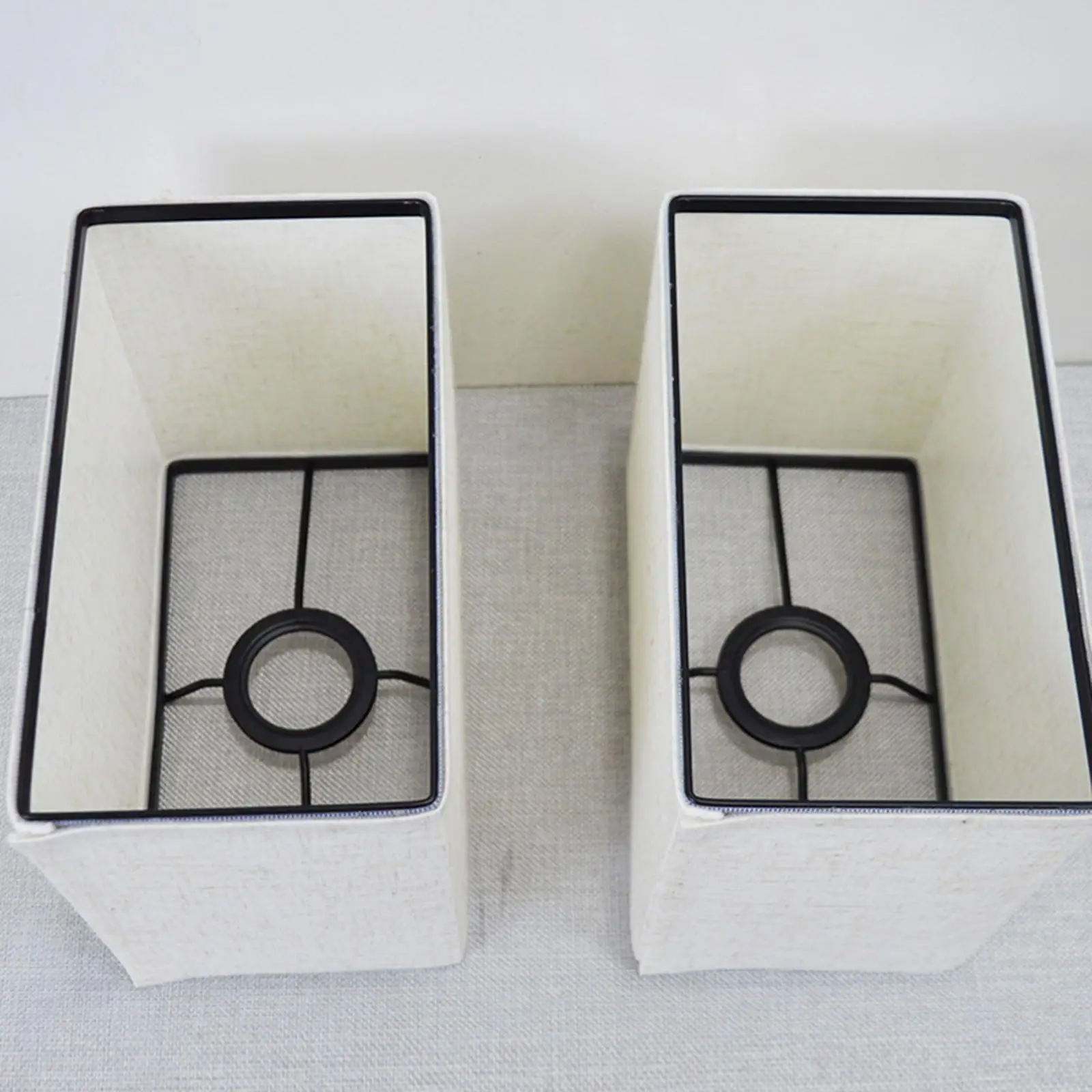 Fabric-Lampshade-Easy-Install-Bedside-Lights-Rectangle-Lamp-Cover ...