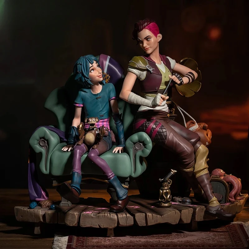 29cm-Original-LOL-Arcane-Vi-And-Jinx-Large-Sculpture-Animation-Model ...