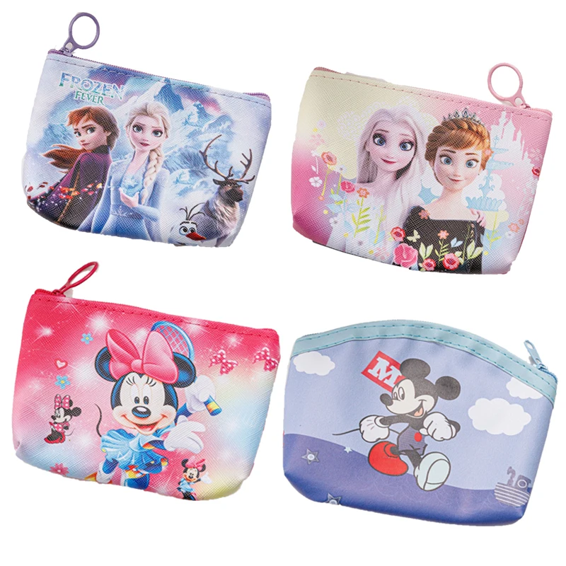 Disney Mickey Minnie Wallet Frozen Princess Anna Elsa Coin Purse ...