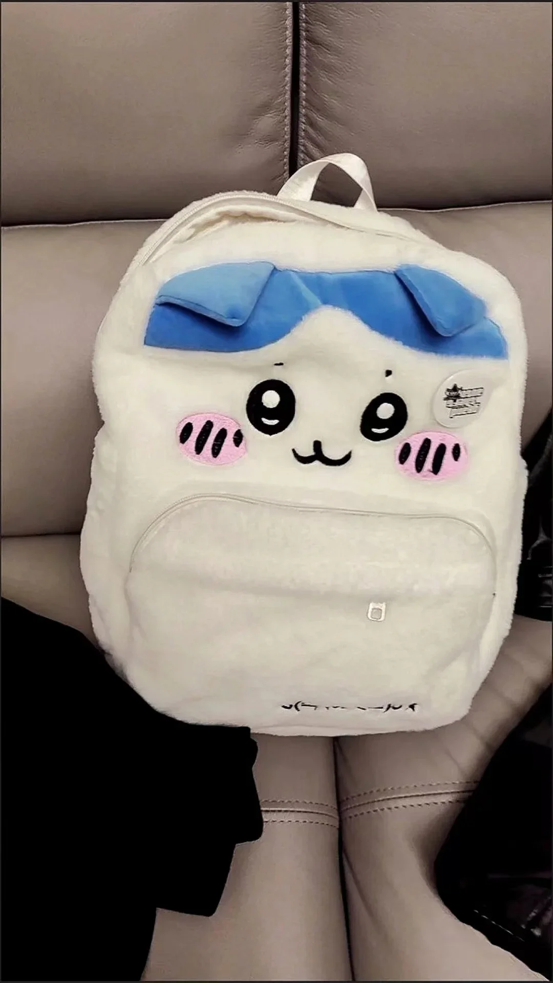 Cute Hachiware Plush Large Capacity Super Backpack - Chiikawa Plush